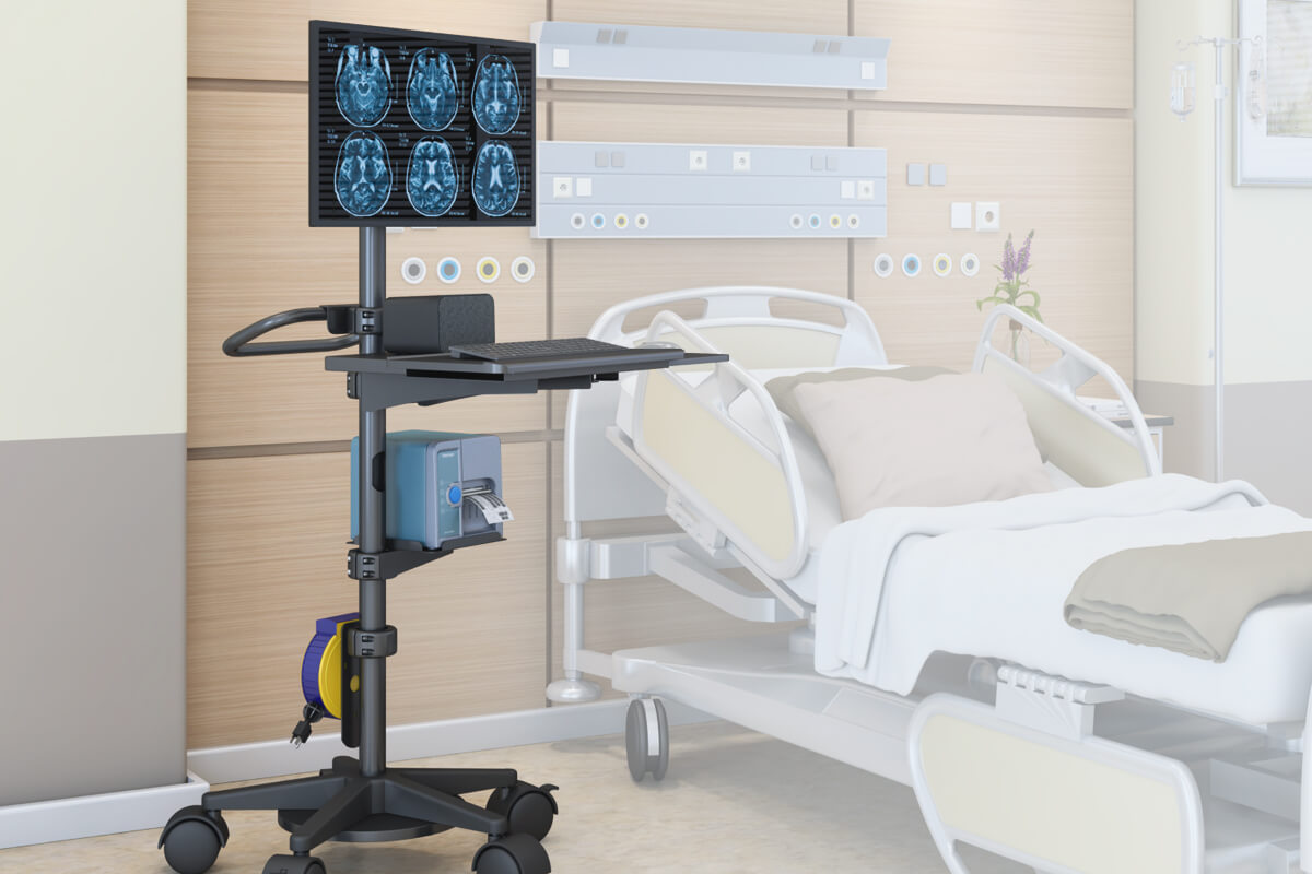 Streamlined Mobility Solutions: Mobile Computer Pole Carts