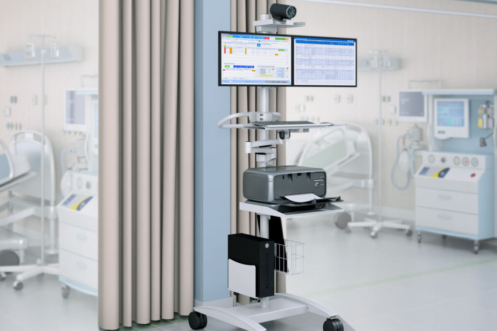 Streamlined Mobility Solutions: Mobile Computer Pole Carts